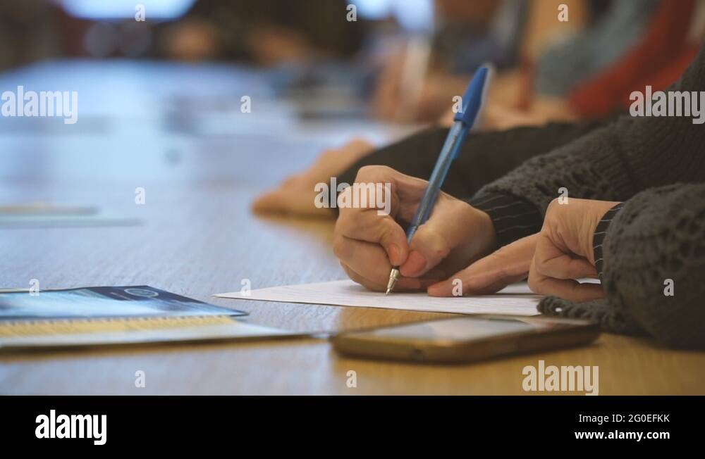 Student pen and paper classroom Stock Videos & Footage - HD and 4K ...