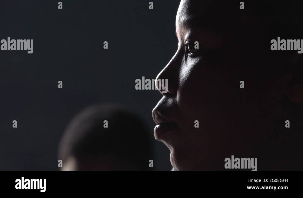 African woman face profile side Stock Videos & Footage - HD and 4K ...