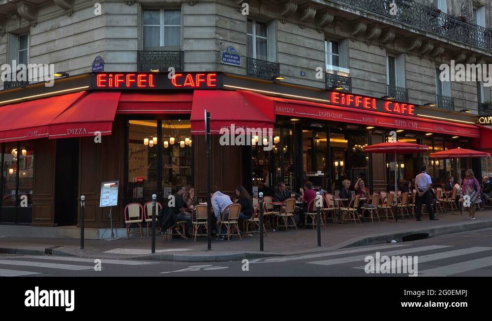 Paris cafe eiffel Stock Videos & Footage - HD and 4K Video Clips - Alamy