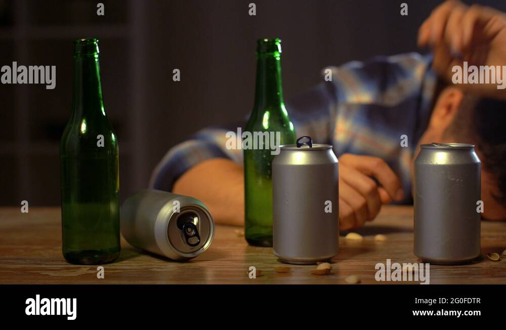 Man drunk beer cans Stock Videos & Footage - HD and 4K Video Clips - Alamy