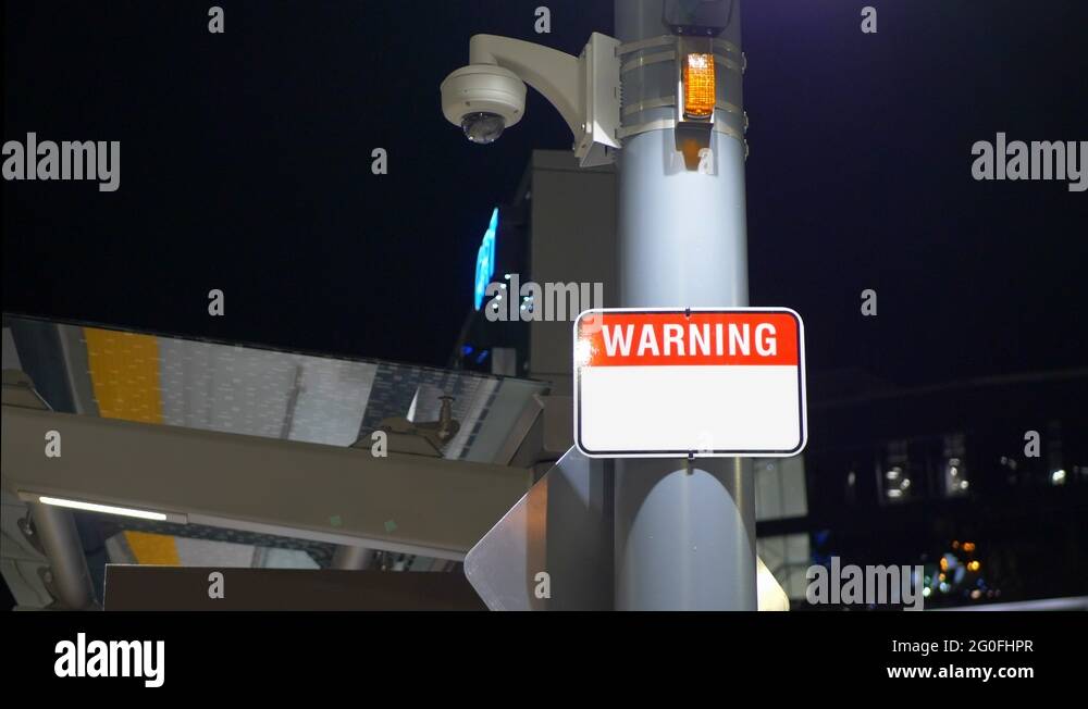 CCTV Camera Surveillance Security Monitoring, Caution Symbol and ...