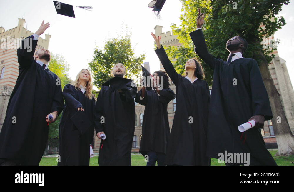 Graduates throwing caps black Stock Videos & Footage - HD and 4K Video ...