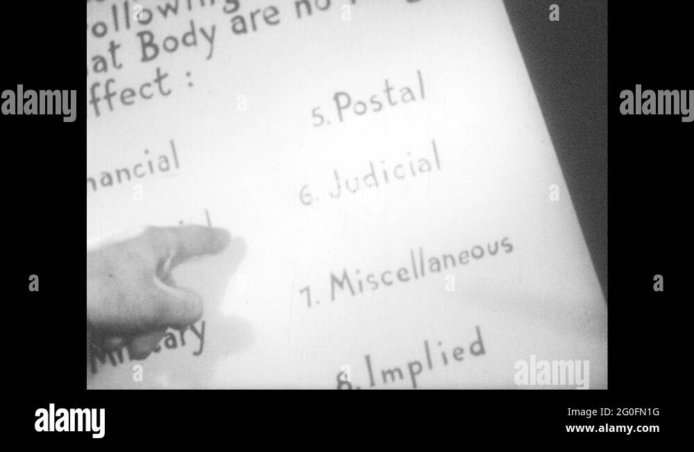 1940s: Judge points to 6. Judicial on sign. Judge crosses out UNITED ...