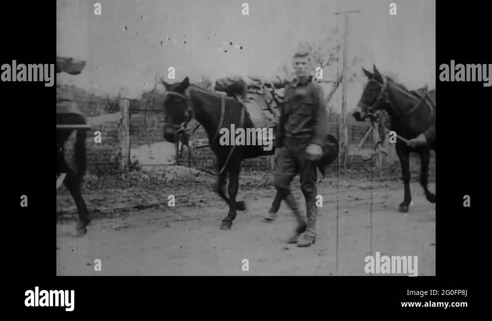 Cavalry marching through North Mexico - 1936 Stock Video Footage - Alamy