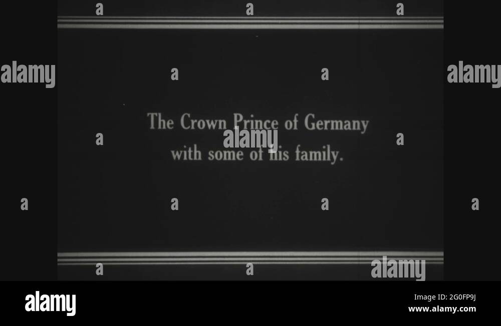 The crown prince of Germany with some of his family -1914 - 1918 Stock ...