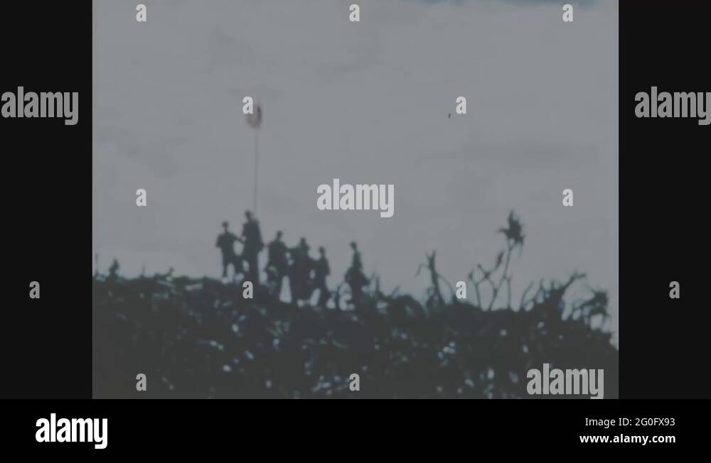 U.S. soldiers celebrates their victory on battlefield -1947-1980 Stock ...