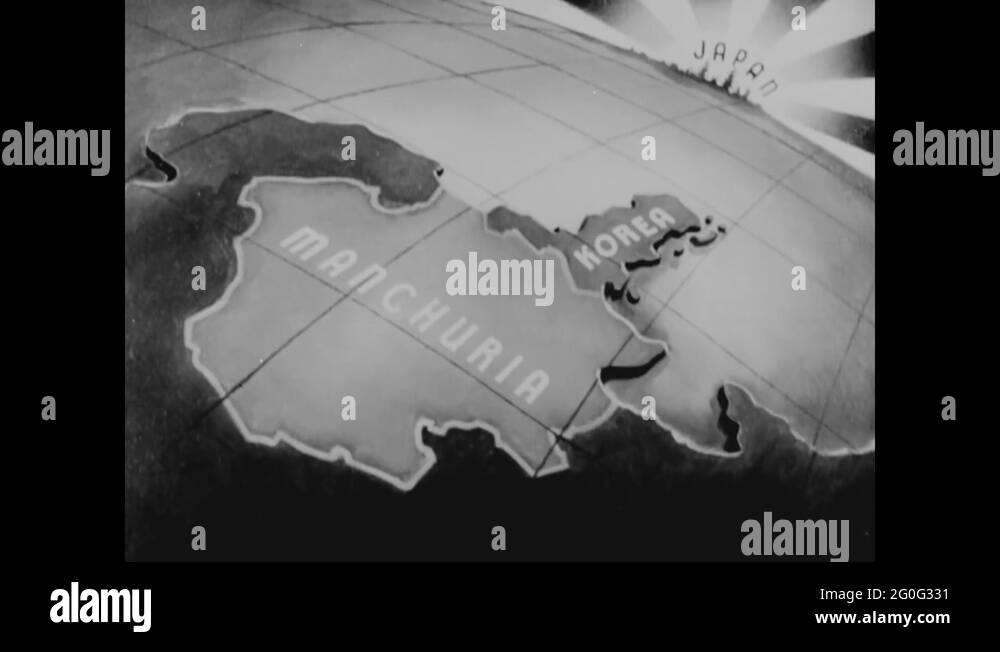 Diagrammatic representation of Japanese army on Korea-Manchuria border ...