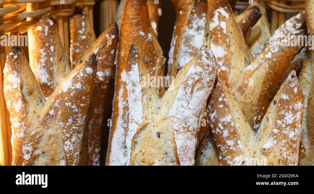 freshly homemade bread bakery whole grain organic baguette fresh french ...