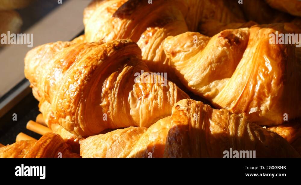 French bakery display croissants Stock Videos & Footage - HD and 4K ...