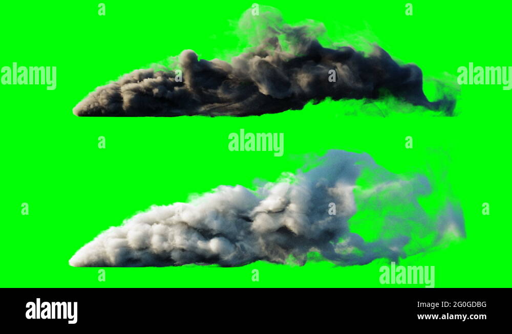 launch rocket isolate. Green screen. Realistic 4k animation Stock Video ...