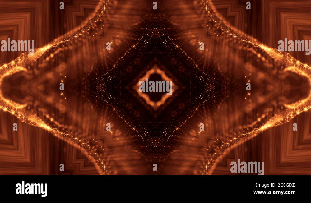 gold loopable abstract particle background with depth of field, glow sparkles of Stock Video ...