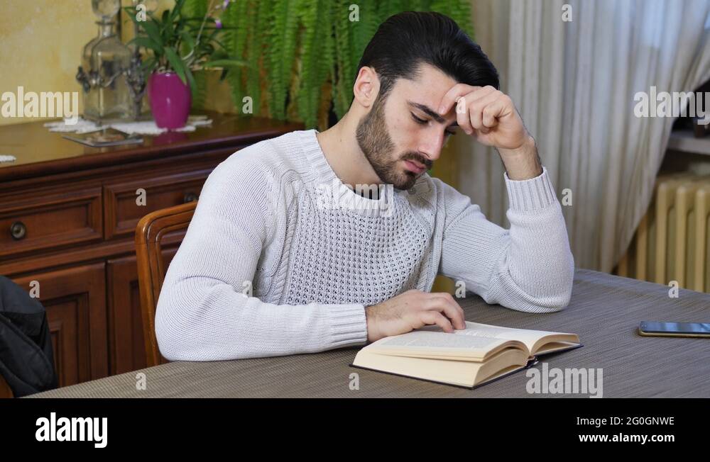 Man asleep reading book Stock Videos & Footage - HD and 4K Video Clips ...