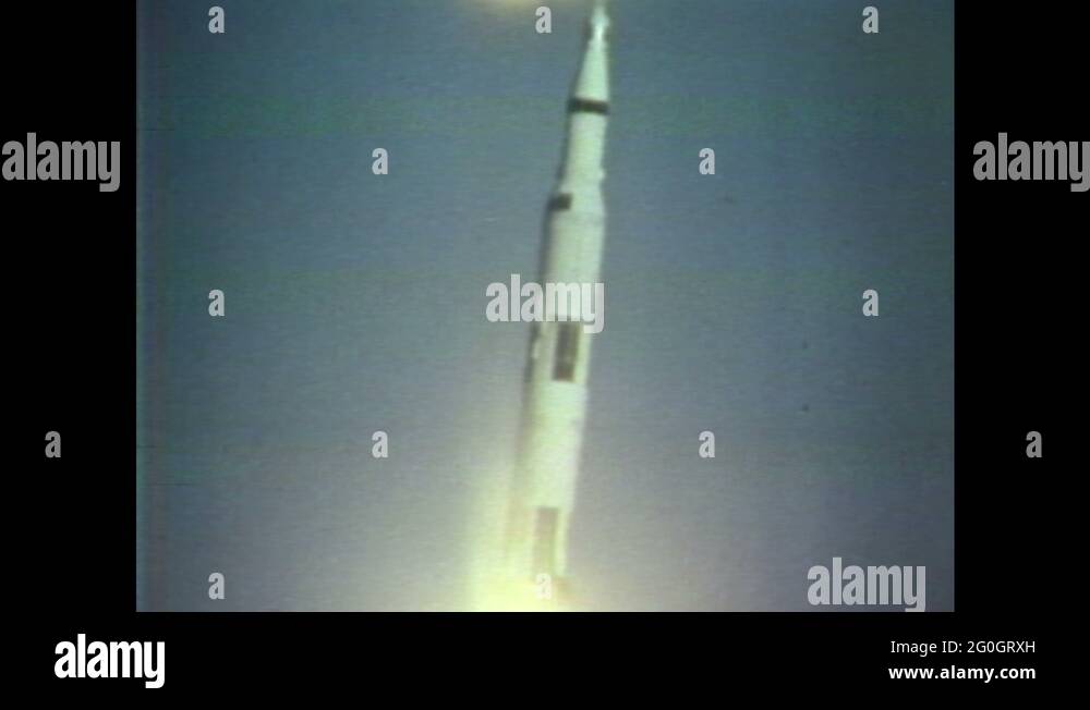 1960s: Saturn V rocket launches Stock Video Footage - Alamy