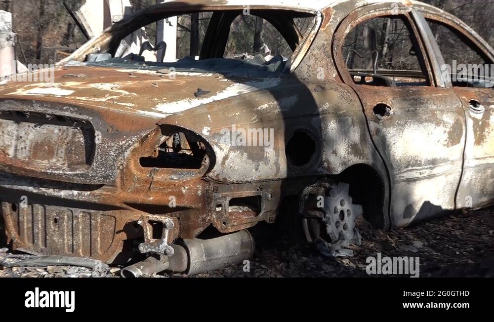 Burned out car shell Stock Videos & Footage - HD and 4K Video Clips - Alamy