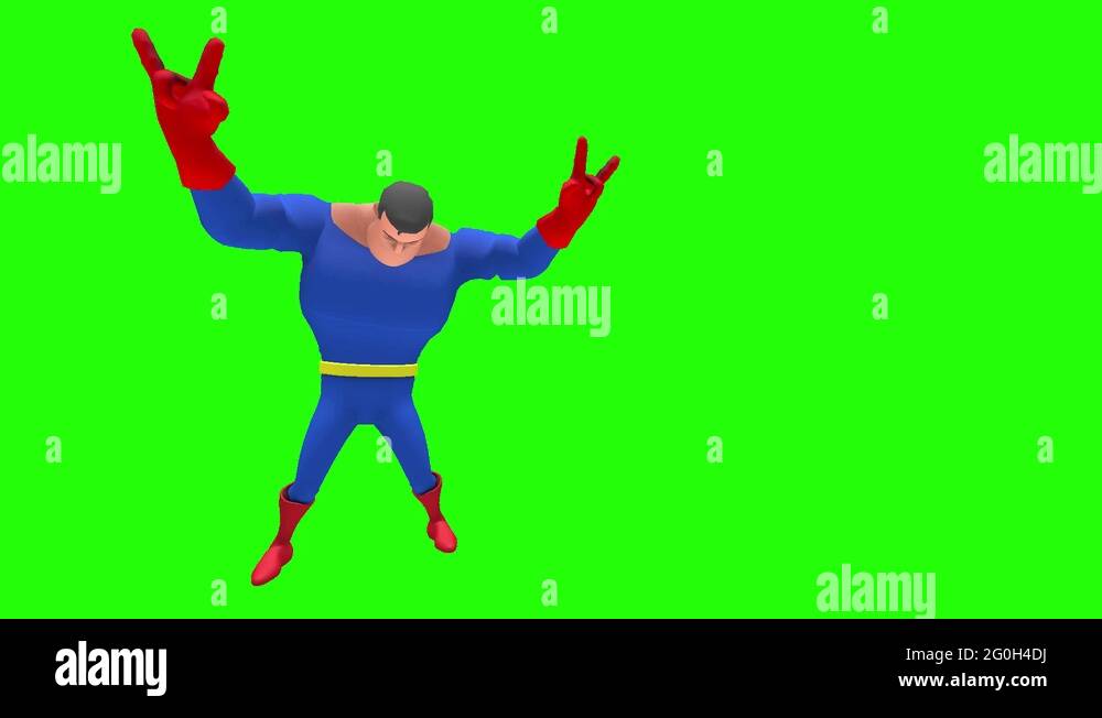 Animated muscleman character mosh moves Stock Video Footage - Alamy