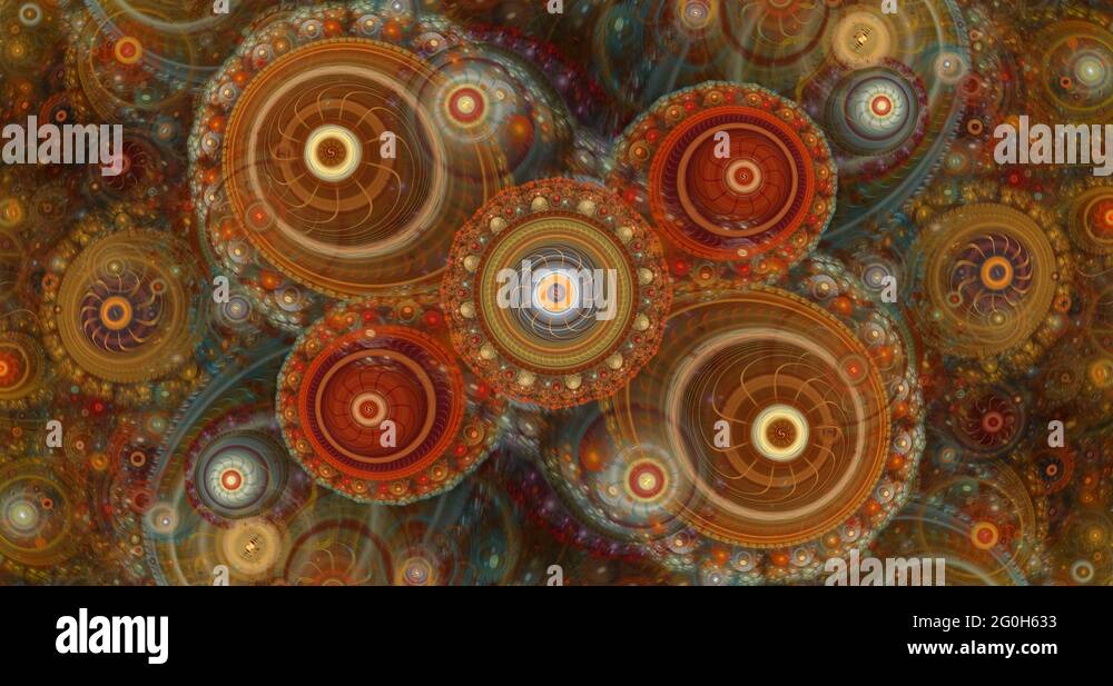 4K abstract steampunk gear texture motion background seamless looping ...