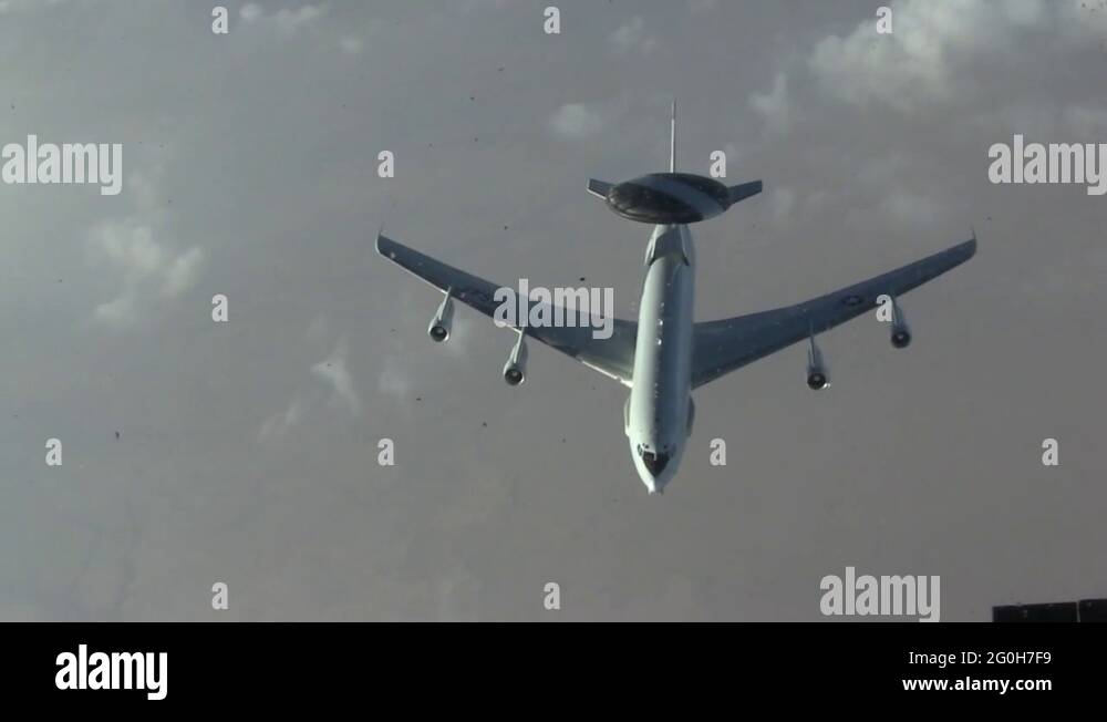 E 3 sentry airborne warning and control system aircraft Stock Videos ...