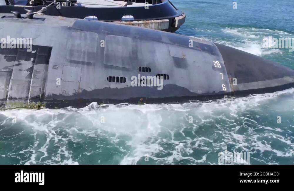 Submarine USS Cheyenne departs from Pearl Harbor for a routine underway ...
