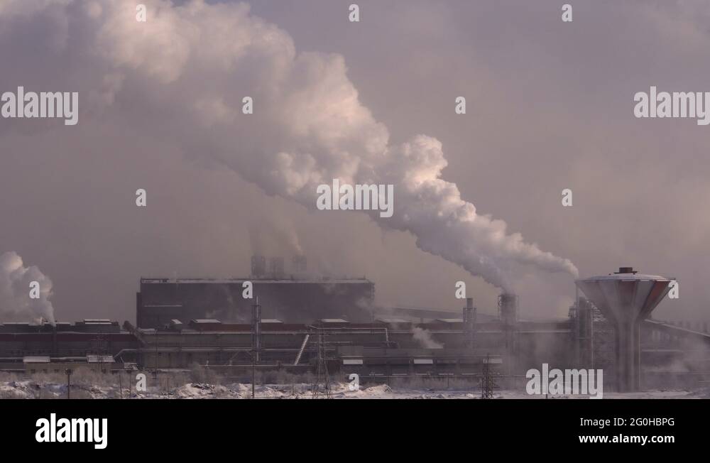 Air Pollution by Smoke And Carbon Emissions From Large Industrial ...