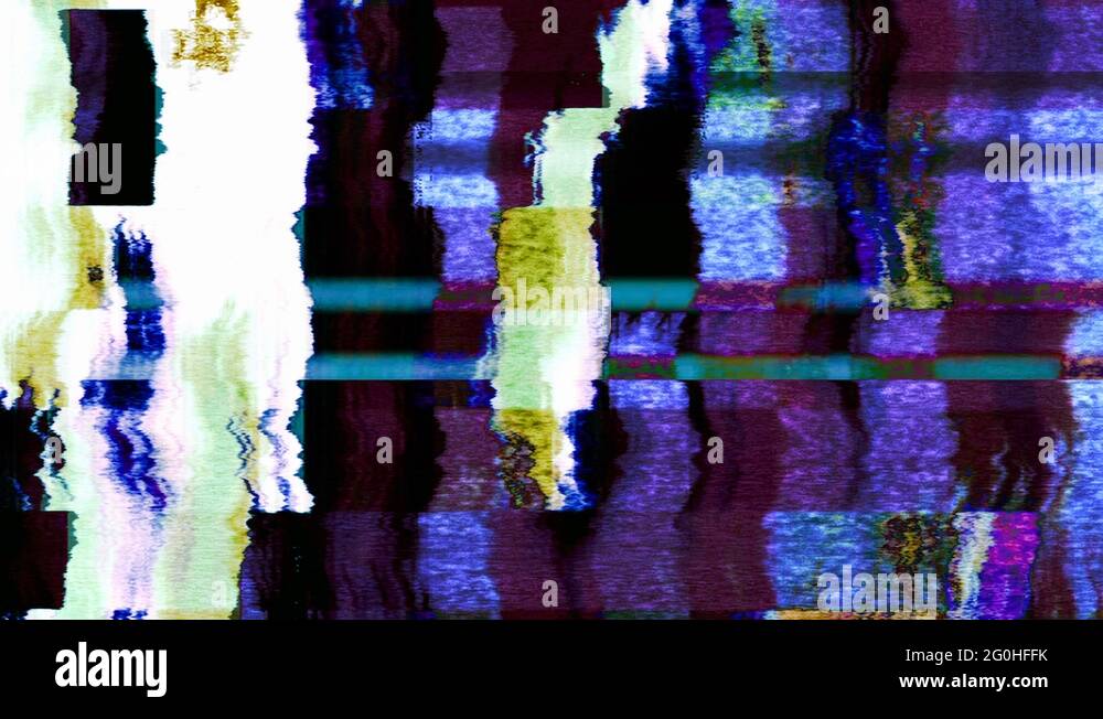 Digital TV Malfunction HD Video Background Stock Video Footage - Alamy