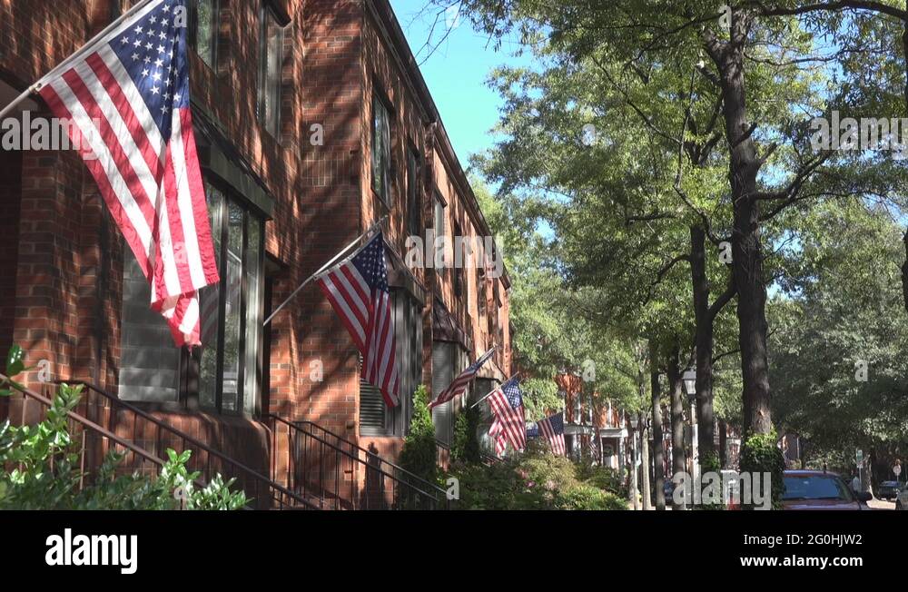 Colonial row houses america Stock Videos & Footage - HD and 4K Video ...