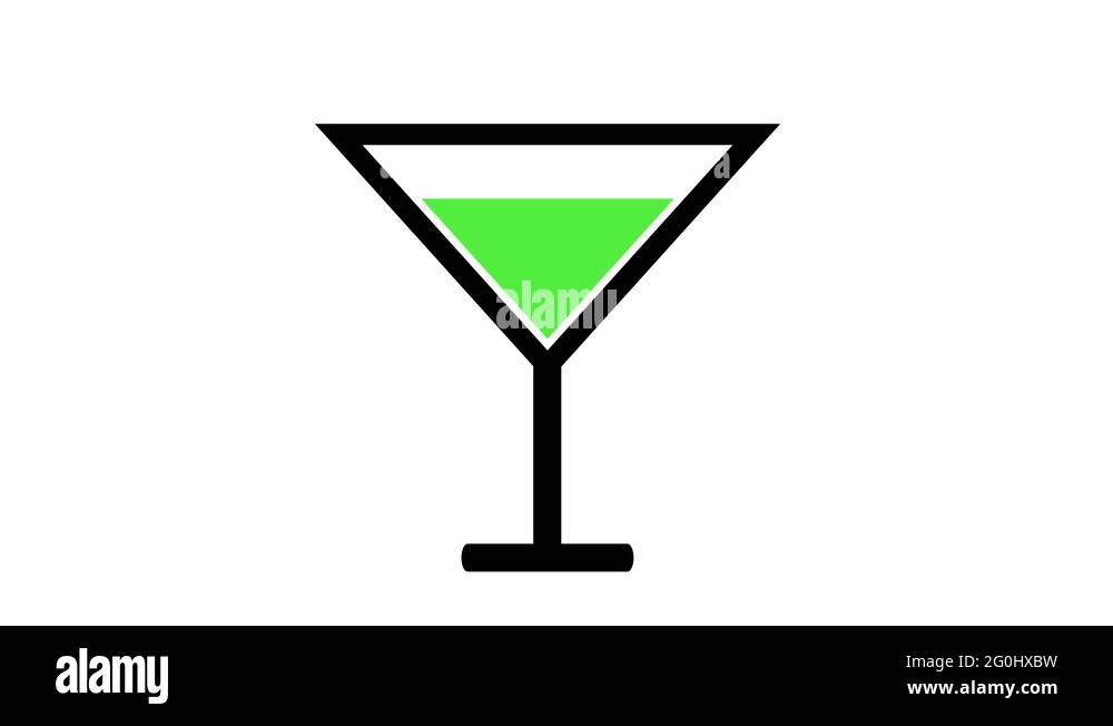 Martini cocktail drink icon Stock Videos & Footage - HD and 4K Video ...