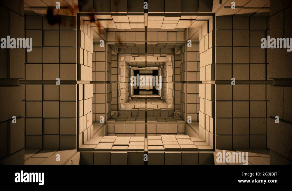 4K Science Fiction Minimalist Cube Maze Flythrough Fantasy Utopia 3D ...