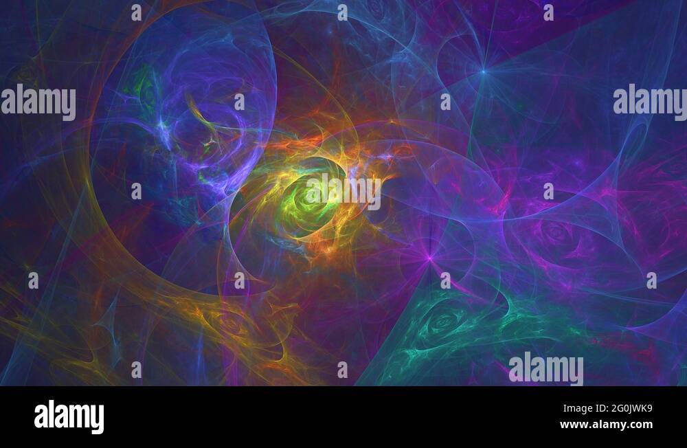 Magic Modern Digital Background. Cosmic Space. Rotation and zoom effect ...