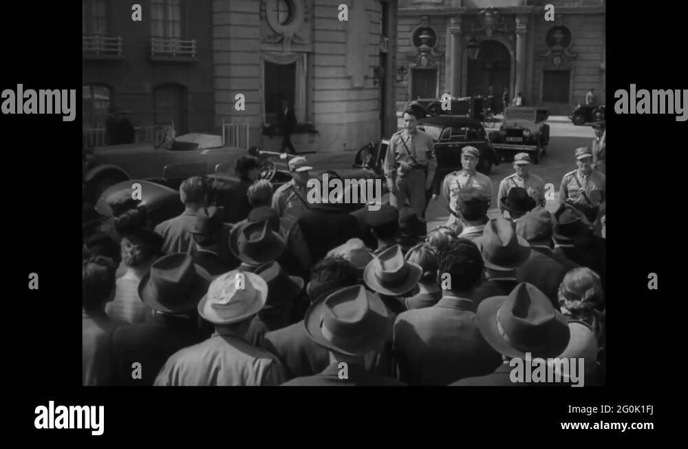 Nazi speaker influences civilians with his speech in 1932 - 1942-1947 ...