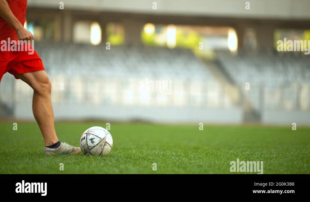 Soccer player kicking a ball Stock Videos & Footage - HD and 4K Video ...