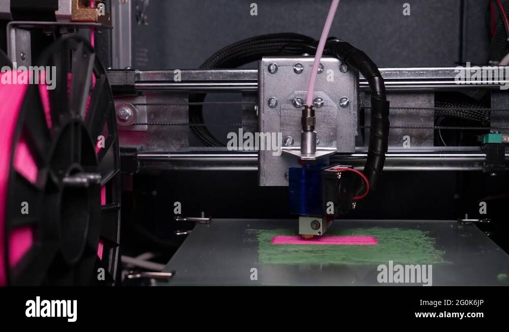 3d printer prints the model of the hand, like, process of printing hand ...