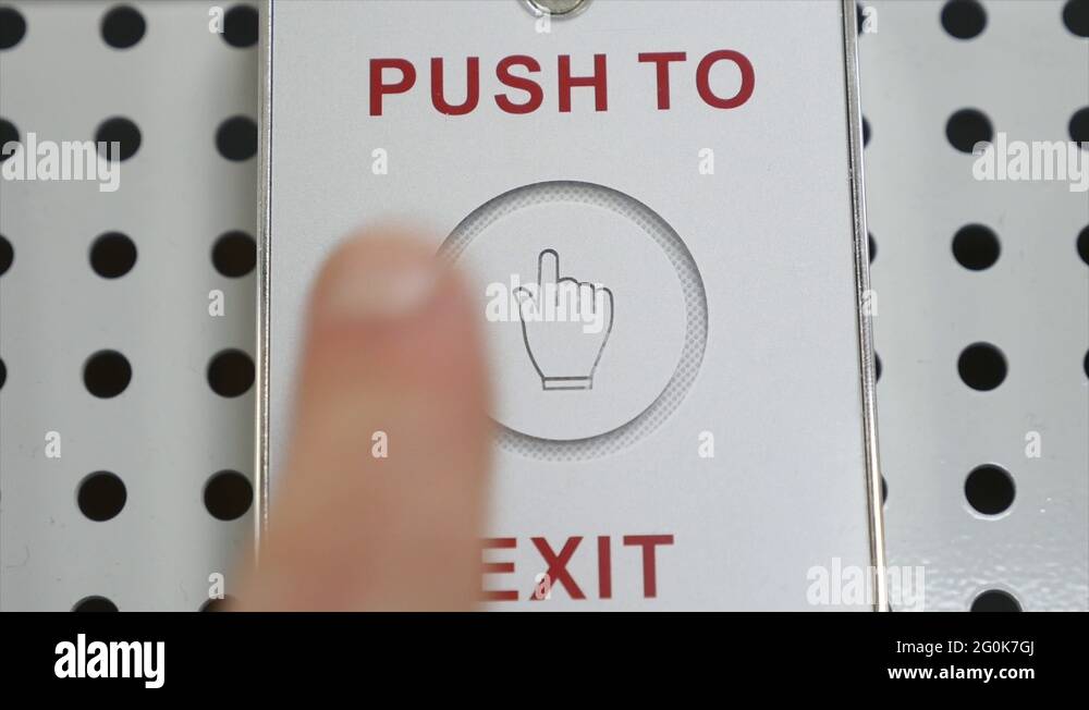 Open a door using the electric lock device. Suitable for illustrating ...