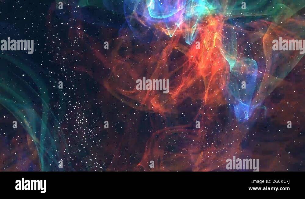 Gas cloud in space background Stock Video Footage - Alamy