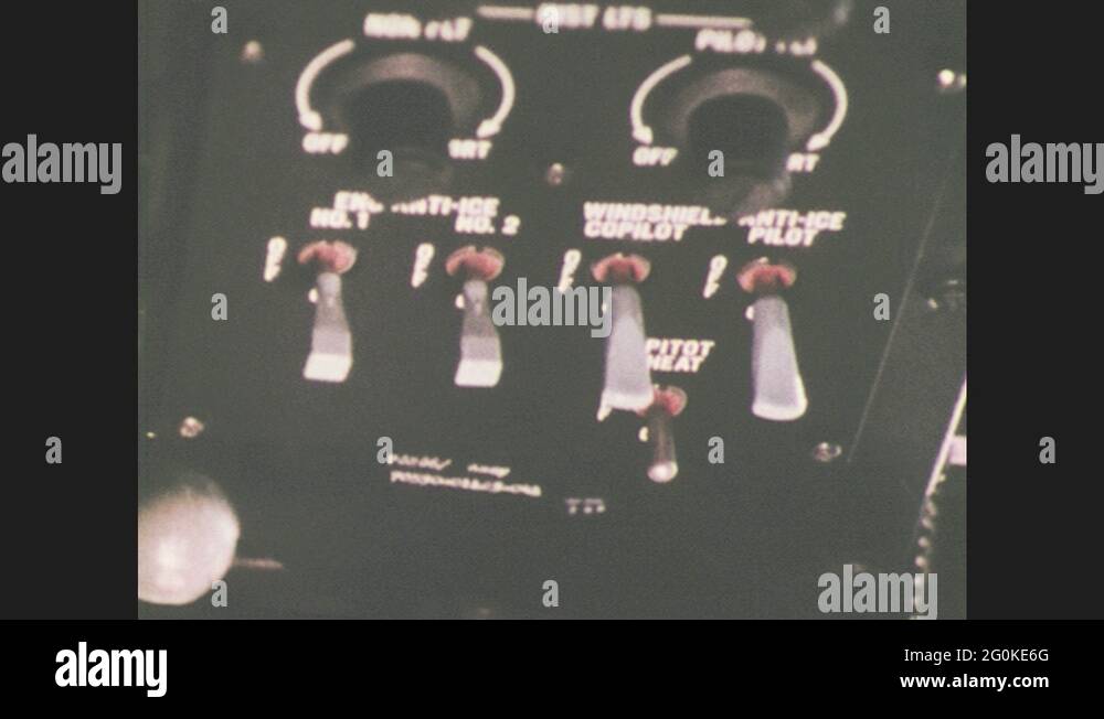 1970s: UNITED STATES: illustration of pilot in helicopter. Close up of ...