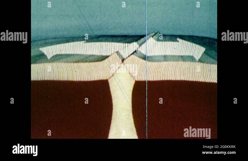 1970s: Cross-section of Earth. Arrows appear on surface and underground ...