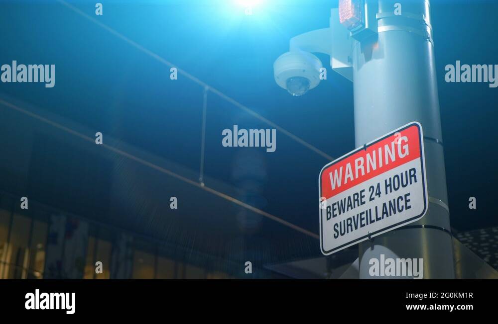 24 Hour Surveillance CCTV Camera Security System, Warning Sign Safety ...