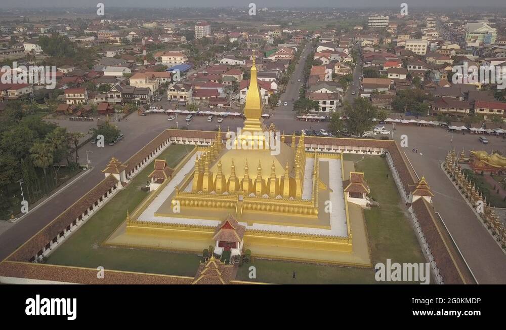 That luang golden stupa Stock Videos & Footage - HD and 4K Video Clips ...