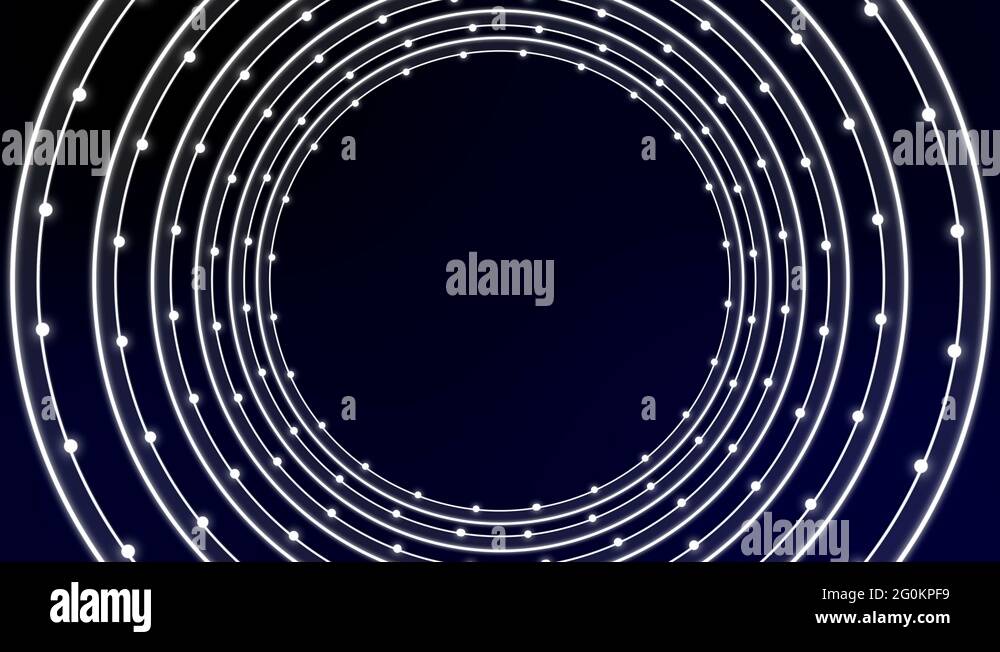 3D circulate shinny circle motion, slowly change to green screen Stock ...