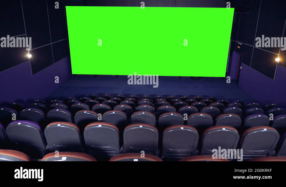 Movie theatre with a green screen. 4K Stock Video Footage - Alamy