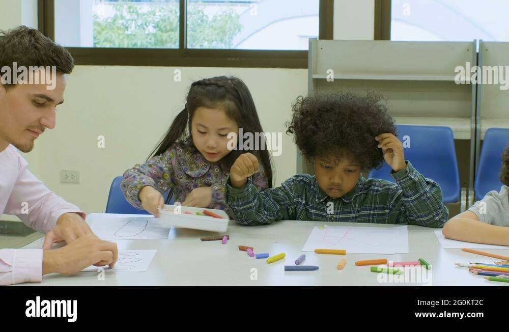 Kids in drawing classroom Stock Videos & Footage - HD and 4K Video ...
