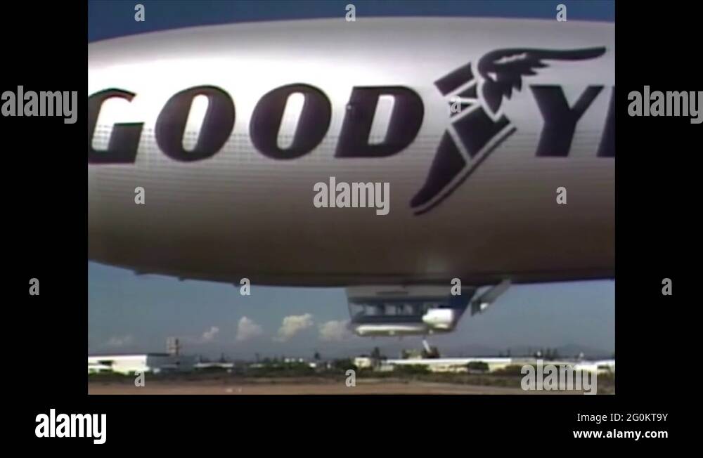 Goodyear blimp Miami Stock Video Footage - Alamy