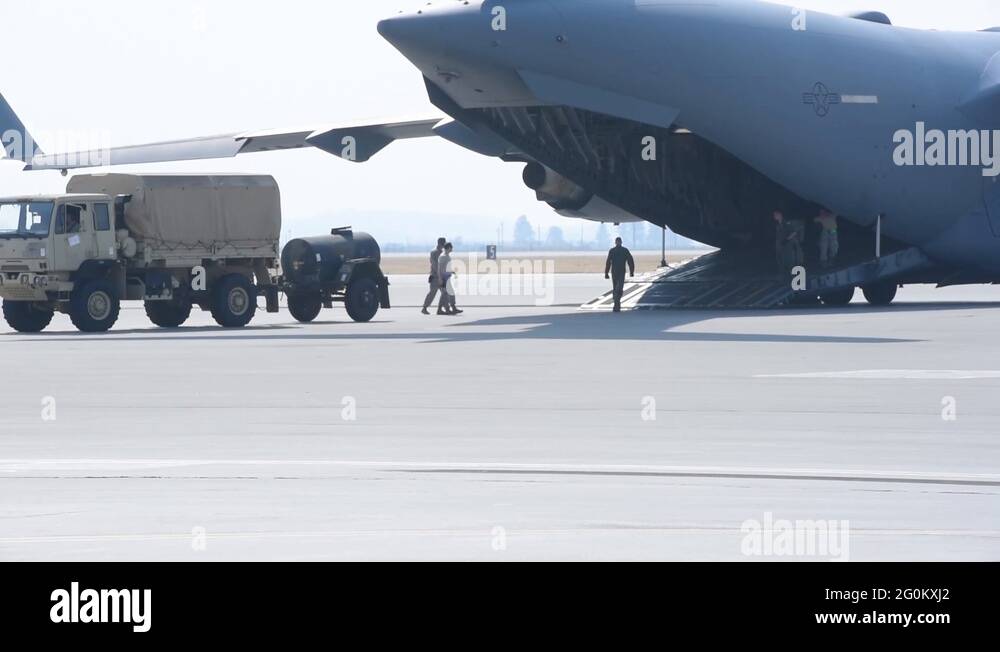 Army soldier standing military aeroplane military base Stock Videos ...