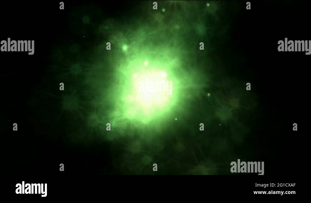 Abstract nebula space background,magic ball fireworks particles heat ...