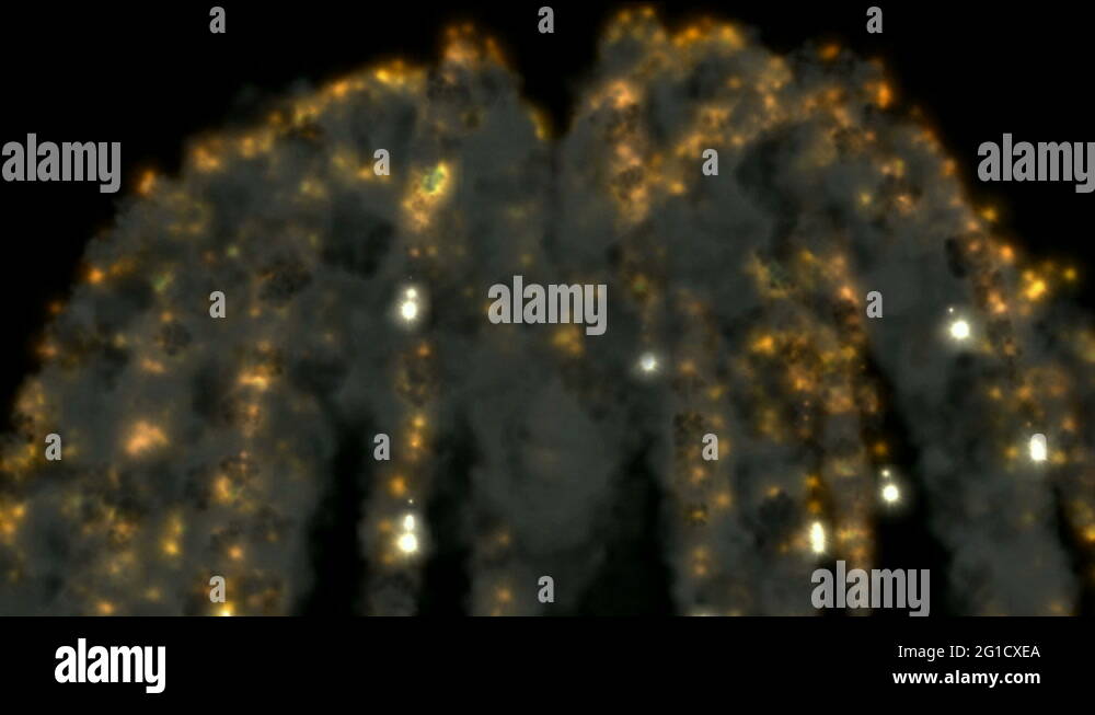 a group of missiles launched,nature volcano eruption,war scene,doomsday ...