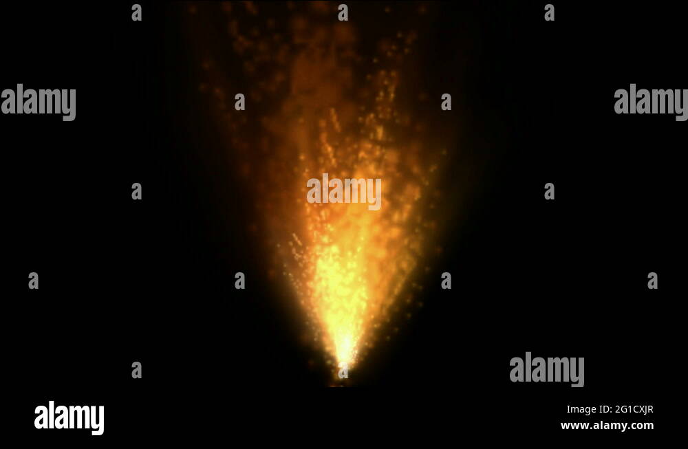 Eruption of flame lava melting magma gas firecracker smelting welding ...