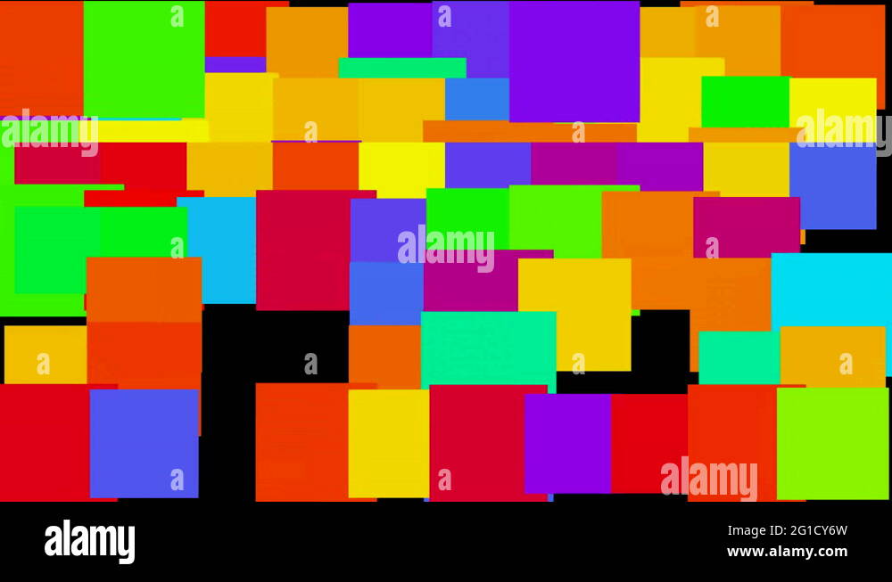Square neon light array matrix background cube big data database ...
