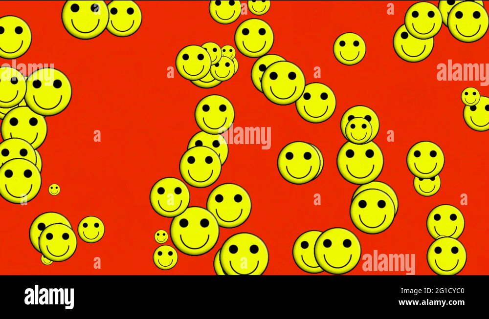 Emoticon Animation,yellow smile face Stock Video Footage - Alamy