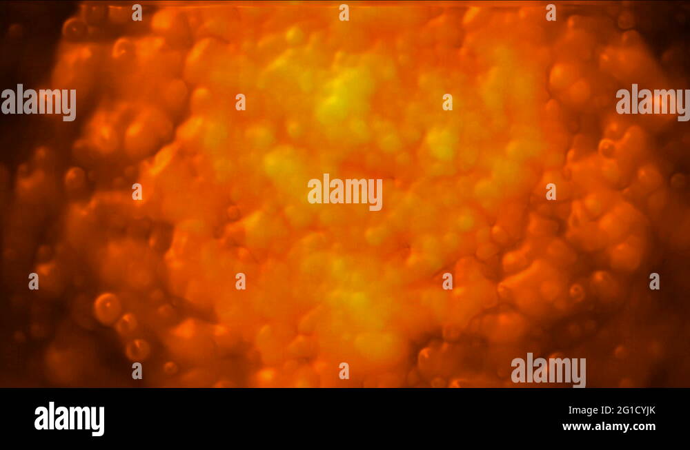 Abstract red boil smoke fire magma blister hell hot lava molten oil ...