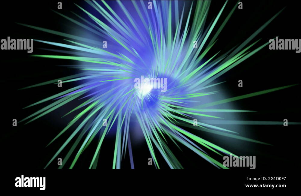 rotation ray light in space,The birth of stars,explosion.particle ...