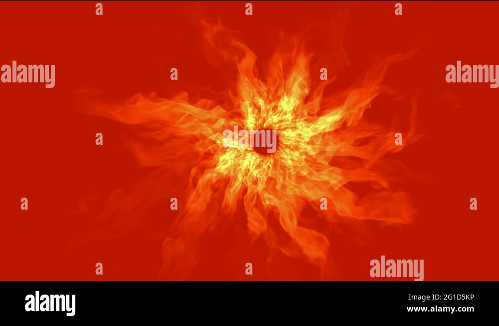 Fire flame tunnel hole space,gas stoves particle energy heat power,hell ...